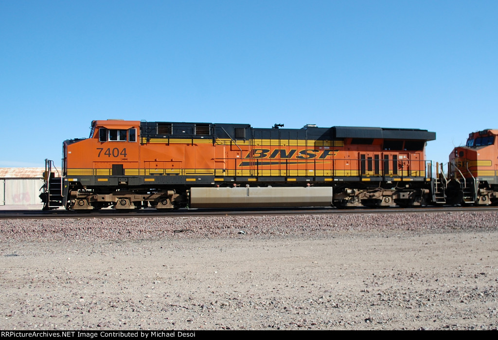 BNSF ES-44DC #7404 leads a westbound